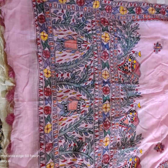 Rajputra Association of North America. Bihar Hand Painted Dupattas